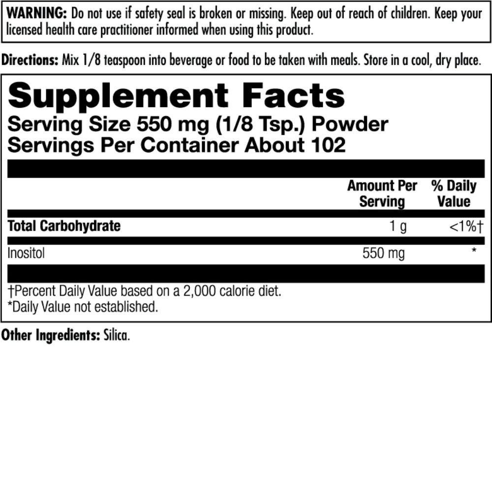 Kal Inositol Powder 500mg 2oz Easy To Mix Fast Absorbing