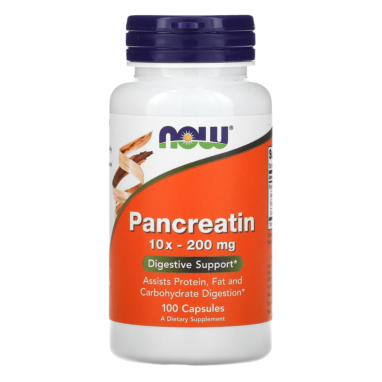 Pancreatin 2000mg 100 Caps NOW Foods