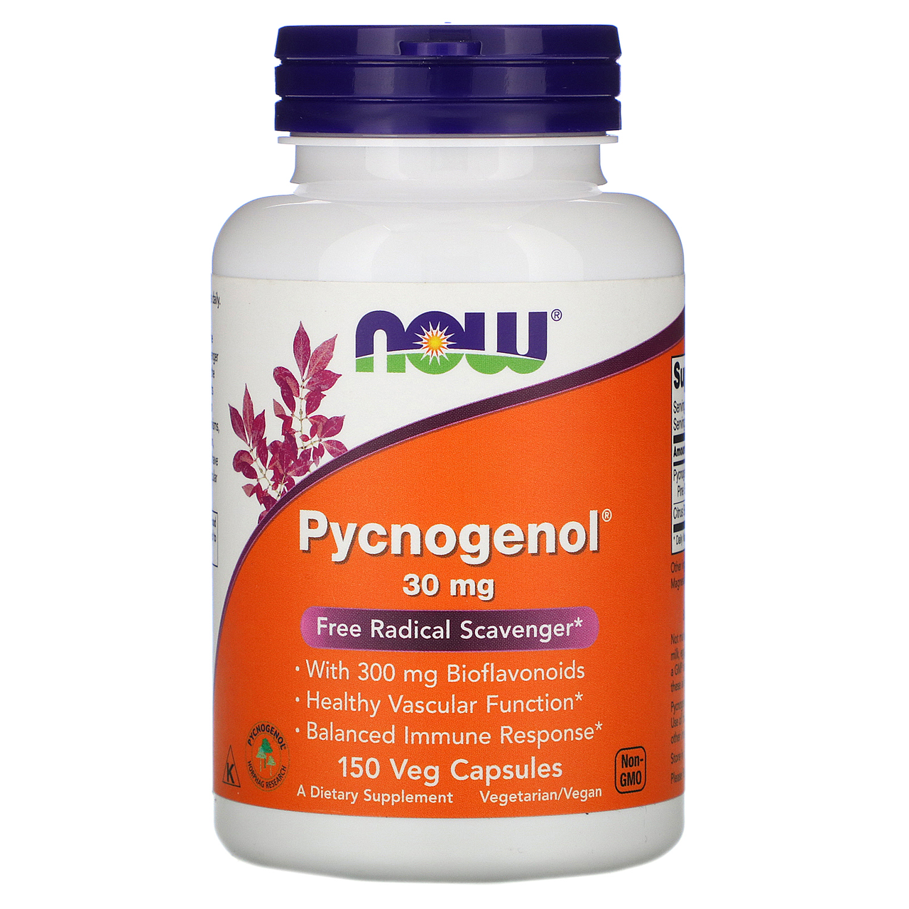Now Foods Pycnogenol 30 Mg 150 Capsules Stack w/ Arginine for ED