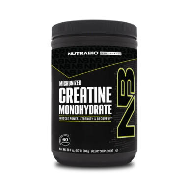 NutraBio Creatine Monohydrate 300g Increase Strength & Muscle Size