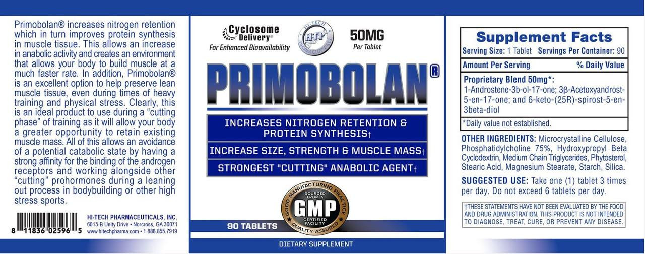 Hi-Tech Primobolan | Full Cutting Stack in One Pill