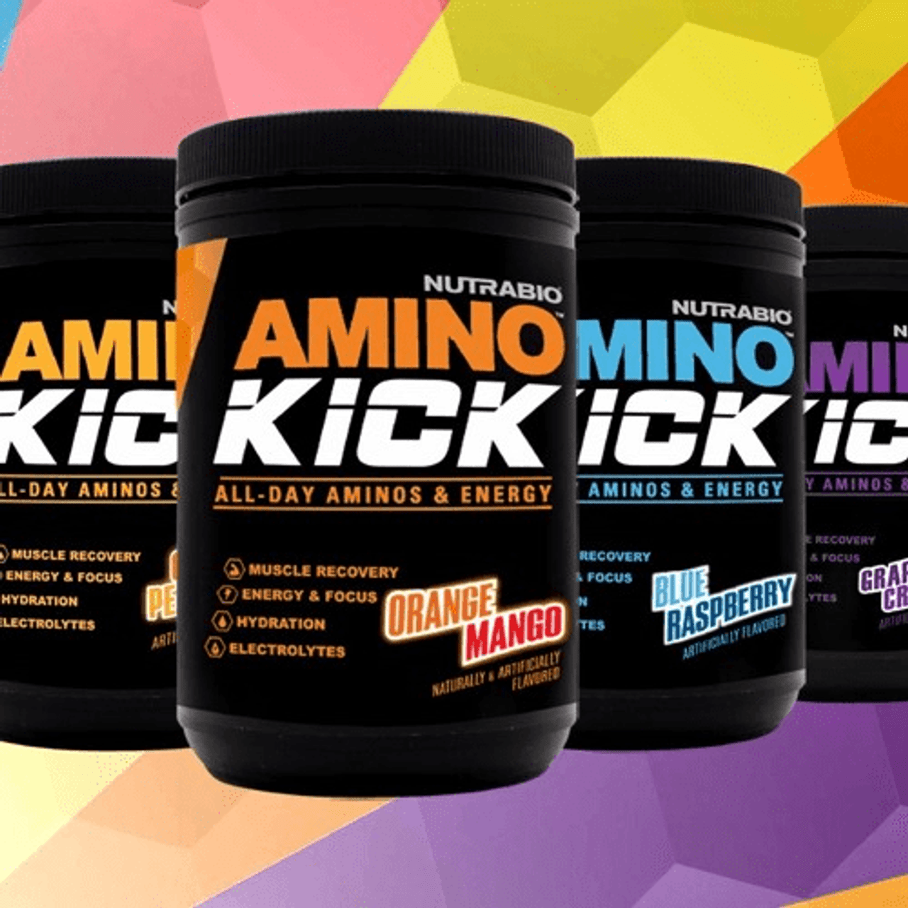 Nutrabio Amino Kick 30 Servings Energized Amino Acids Low Stim Pre