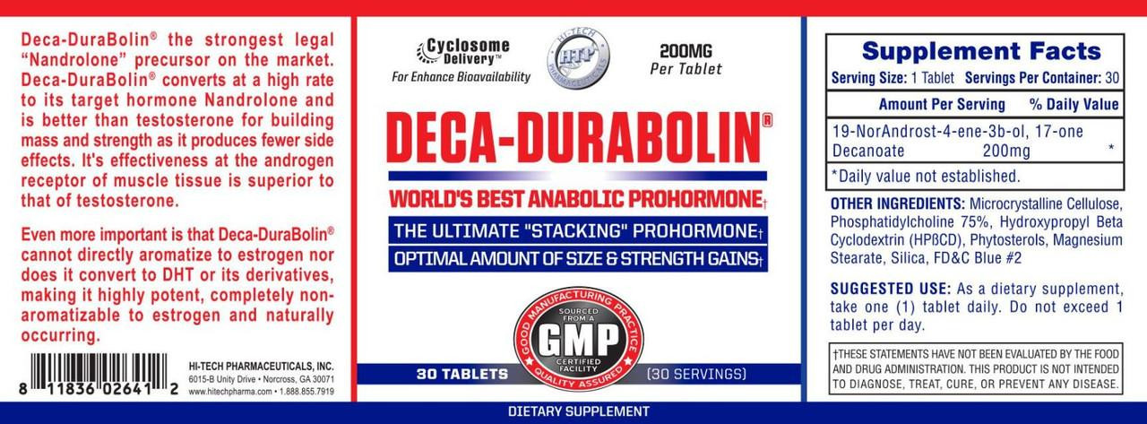 Hi-Tech Pharmaceuticals Deca-Durabolin – Lean Muscle & Strength Prohormone
