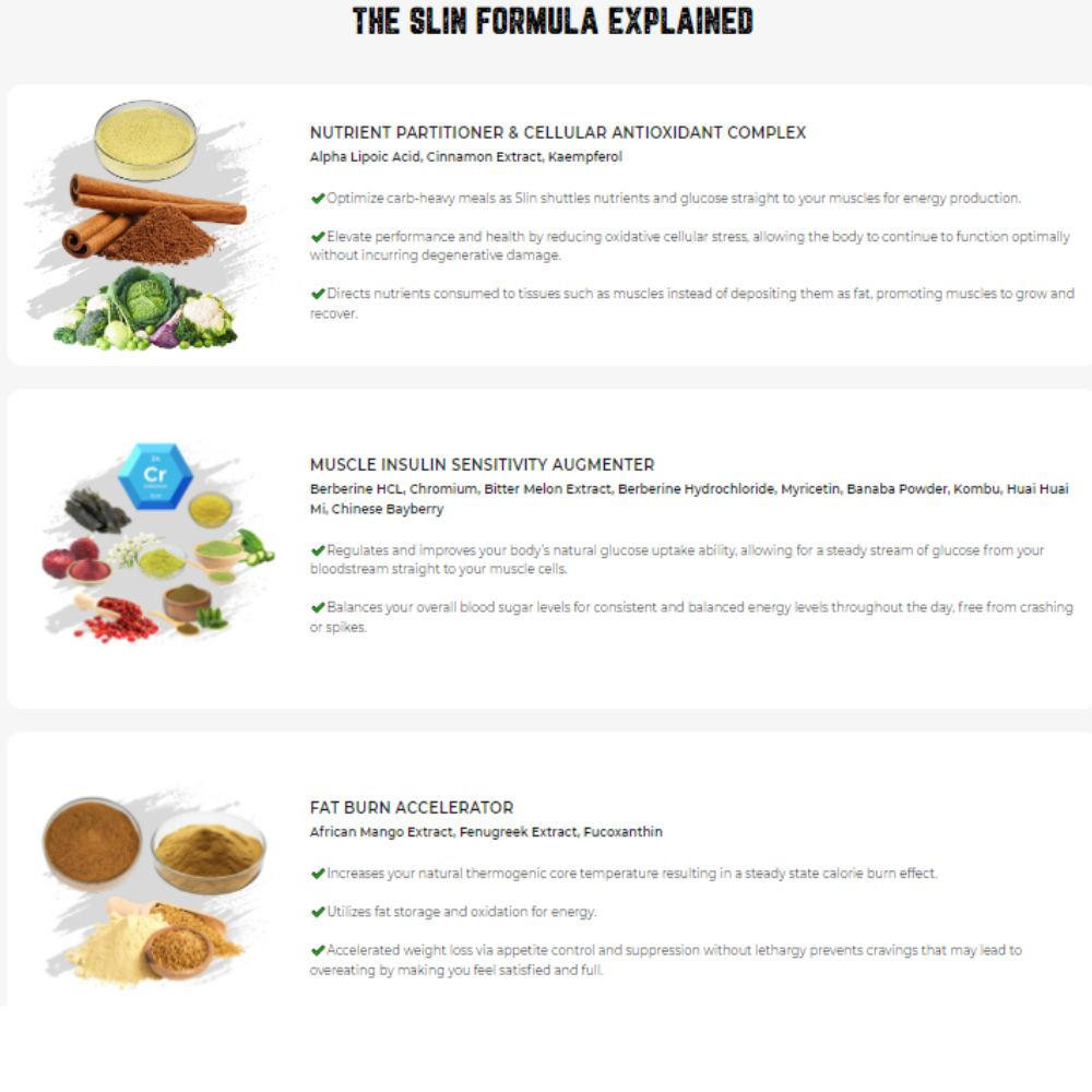 Enhanced Slin 120 Capsules Glucose Disposal Agent (GDA)