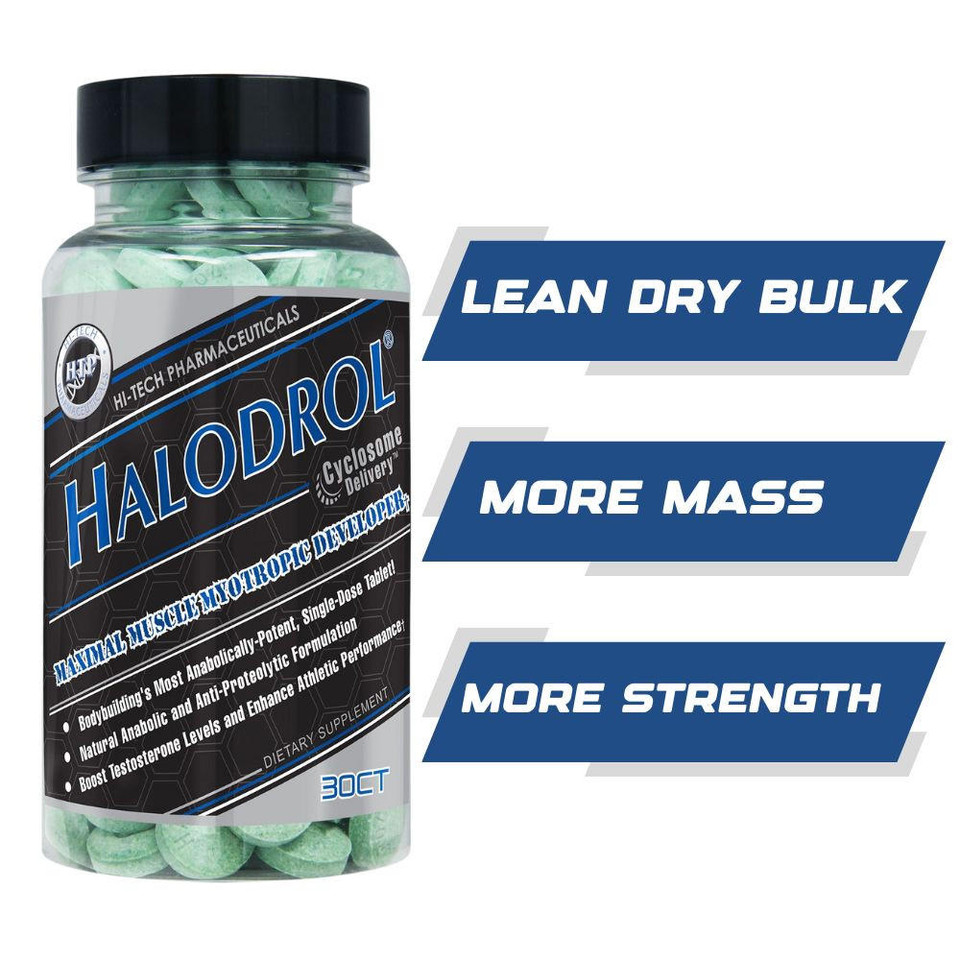 Hi-Tech Halodrol ProHormone Natural Anabolic $59.95 + Free Shipping