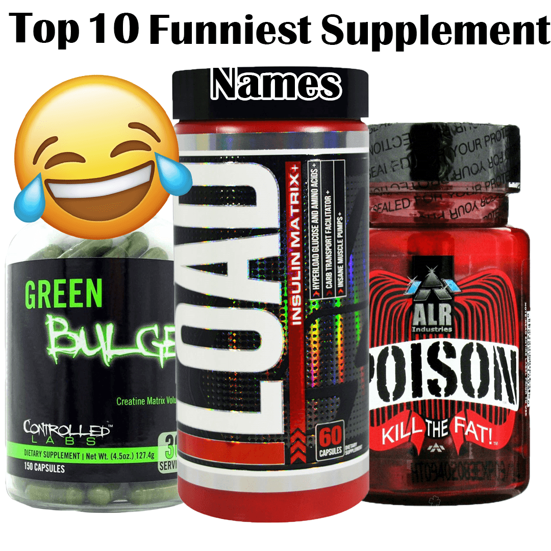Top 10 Funniest Supplement Names - Best Price Nutrition