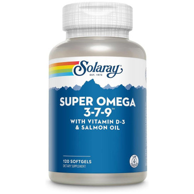 Solaray Super Omega 3-7-9 120 Softgels - Best Price Nutrition