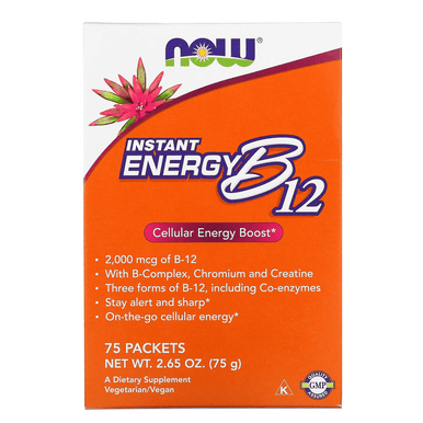 Instant Energy Packets 75/Box NOW Foods