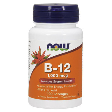 Now Foods B-12 1000 Mcg 100 Lozenges - Best Price Nutrition