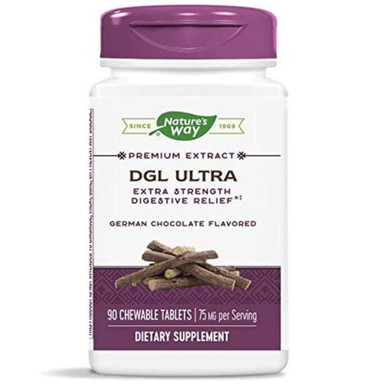 Nature's Way DGL Ultra 90 Chewable Tablets - Best Price Nutrition