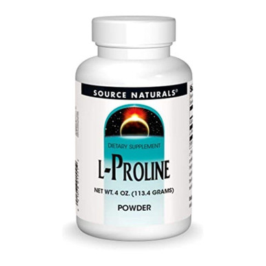 Source Naturals L-Proline Powder 4oz - Best Price Nutrition
