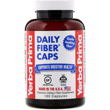 Yerba Prima Daily Fiber Caps 180 Capsules - Best Price Nutrition