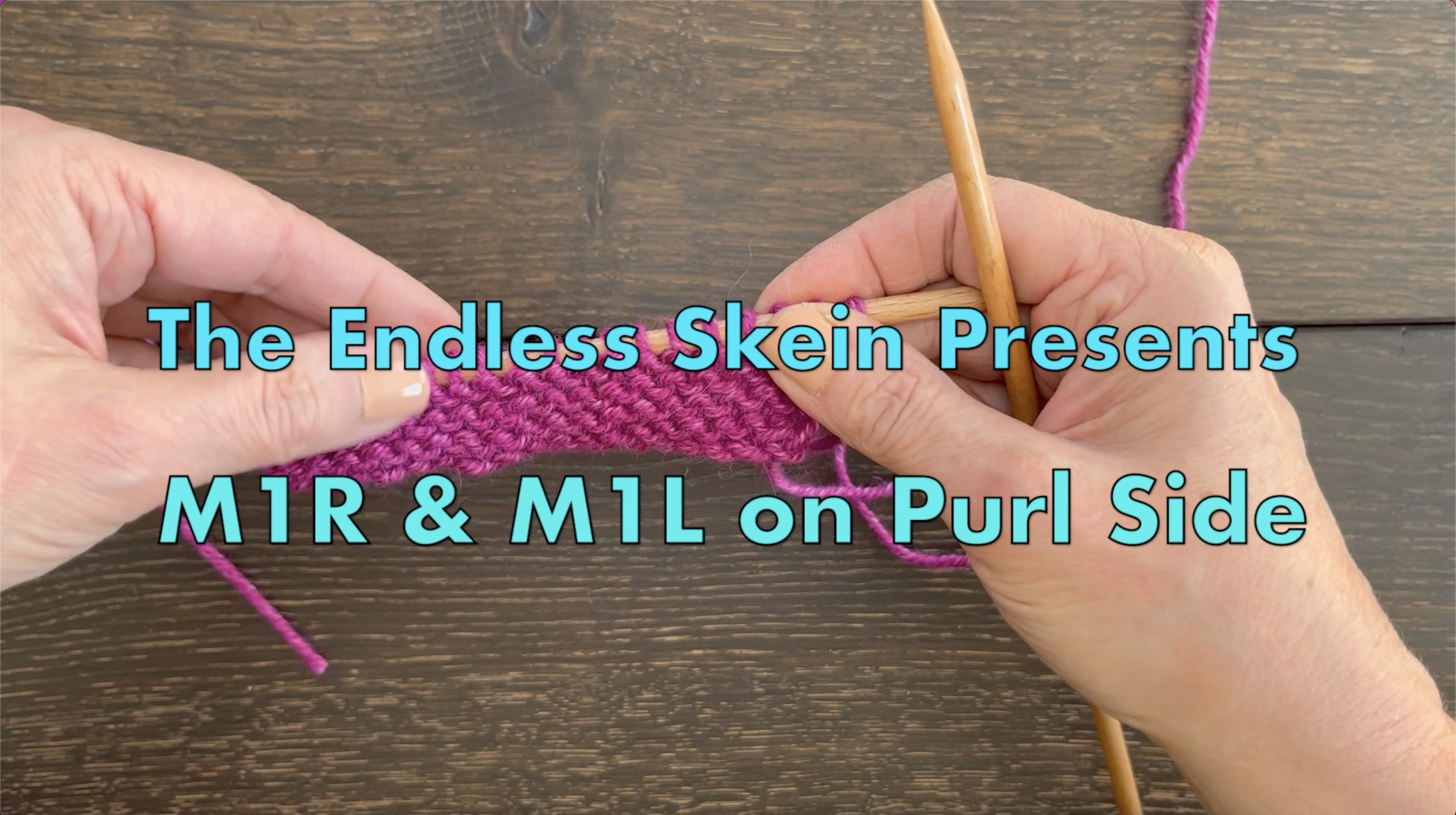 How to Work M1R and M1L on the Purl Side -- Video Tutorial - The ...