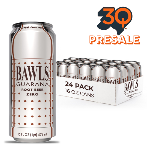 QC26 Presale: Root Beer Zero 16 oz 24 pack - BAWLS