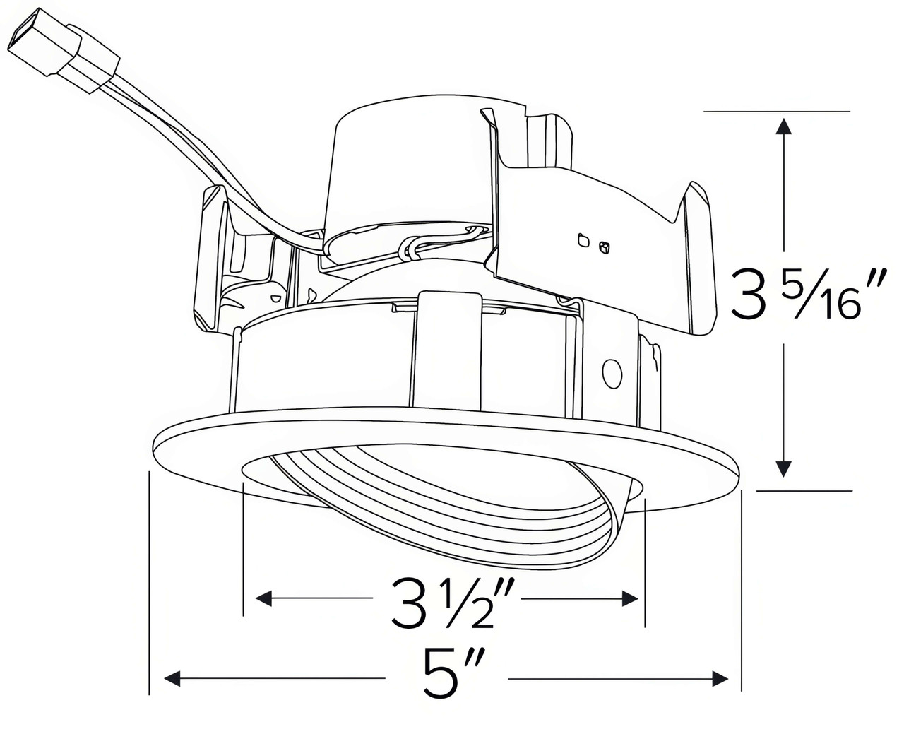 4" LED Adjustable LED Gimbal Trim - Cans & Fans