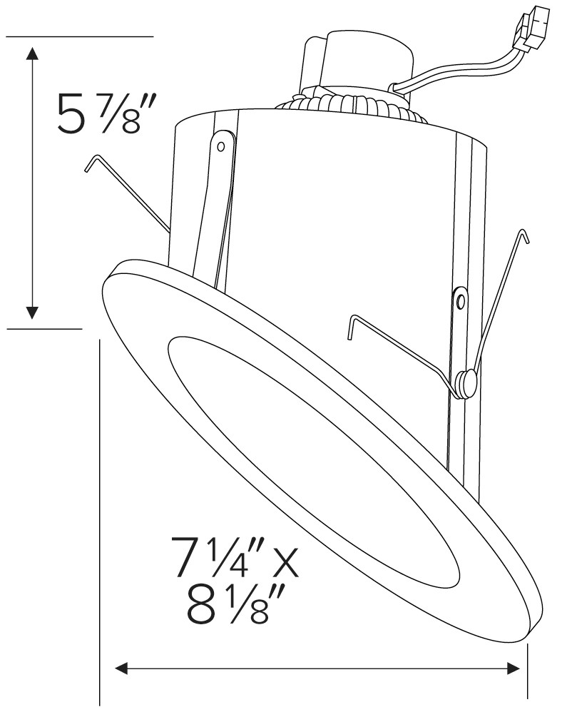 6" Elco Super Sloped Reflector Insert