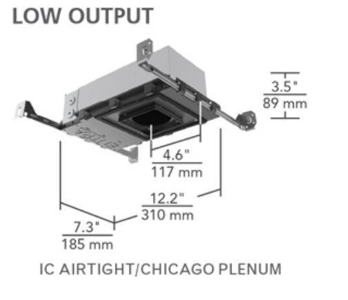 Entra 3" Round LED Downlight Housing