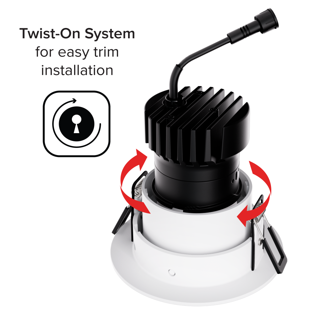 Elco Canless Koto 4" Pex Diecast Adjustable Baffle