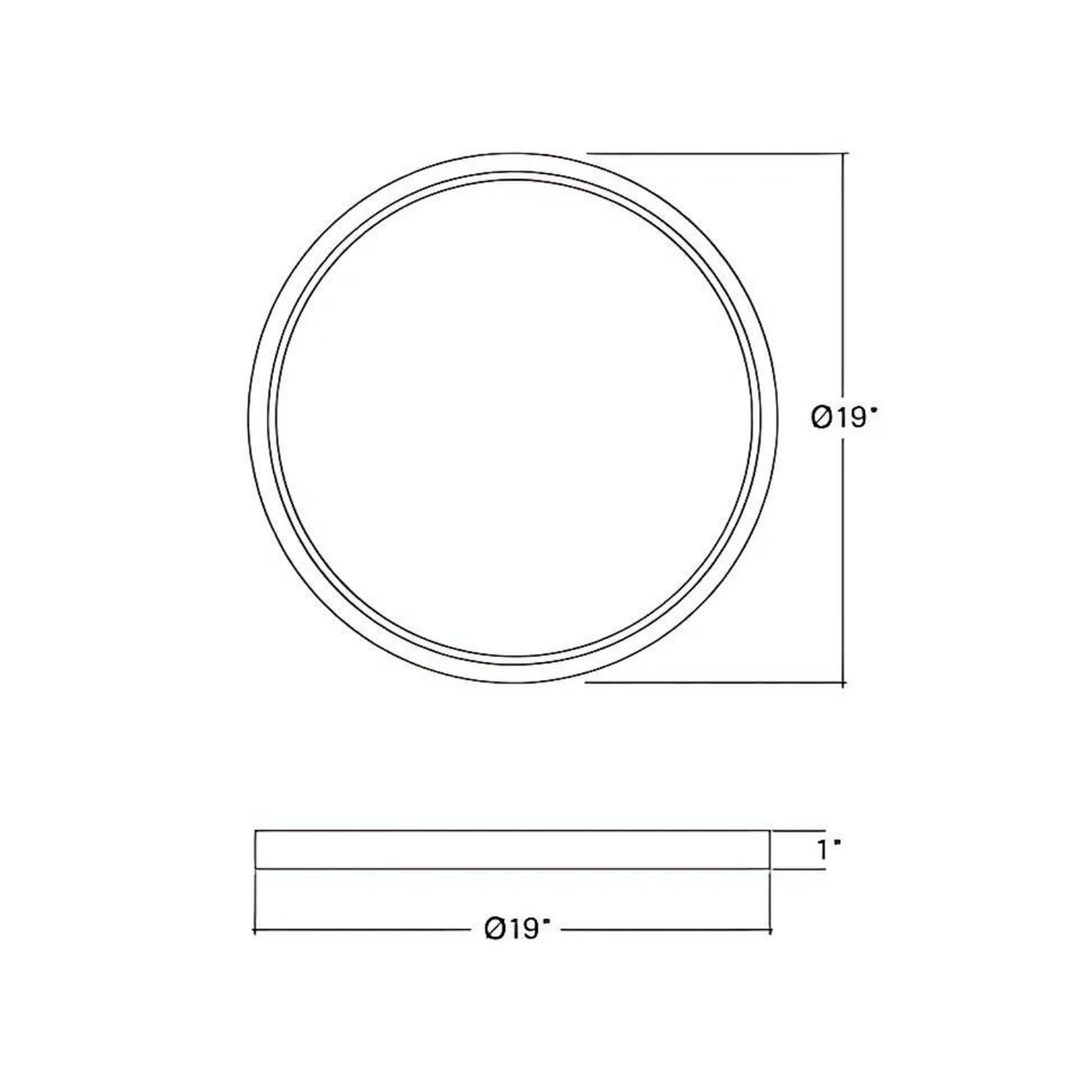 Envision 19 LED Round Slim Surface Mount - Recessed Lighting