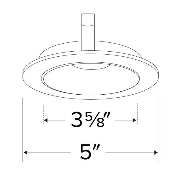 Elco Koto Pex 4" Round Shallow Reflector