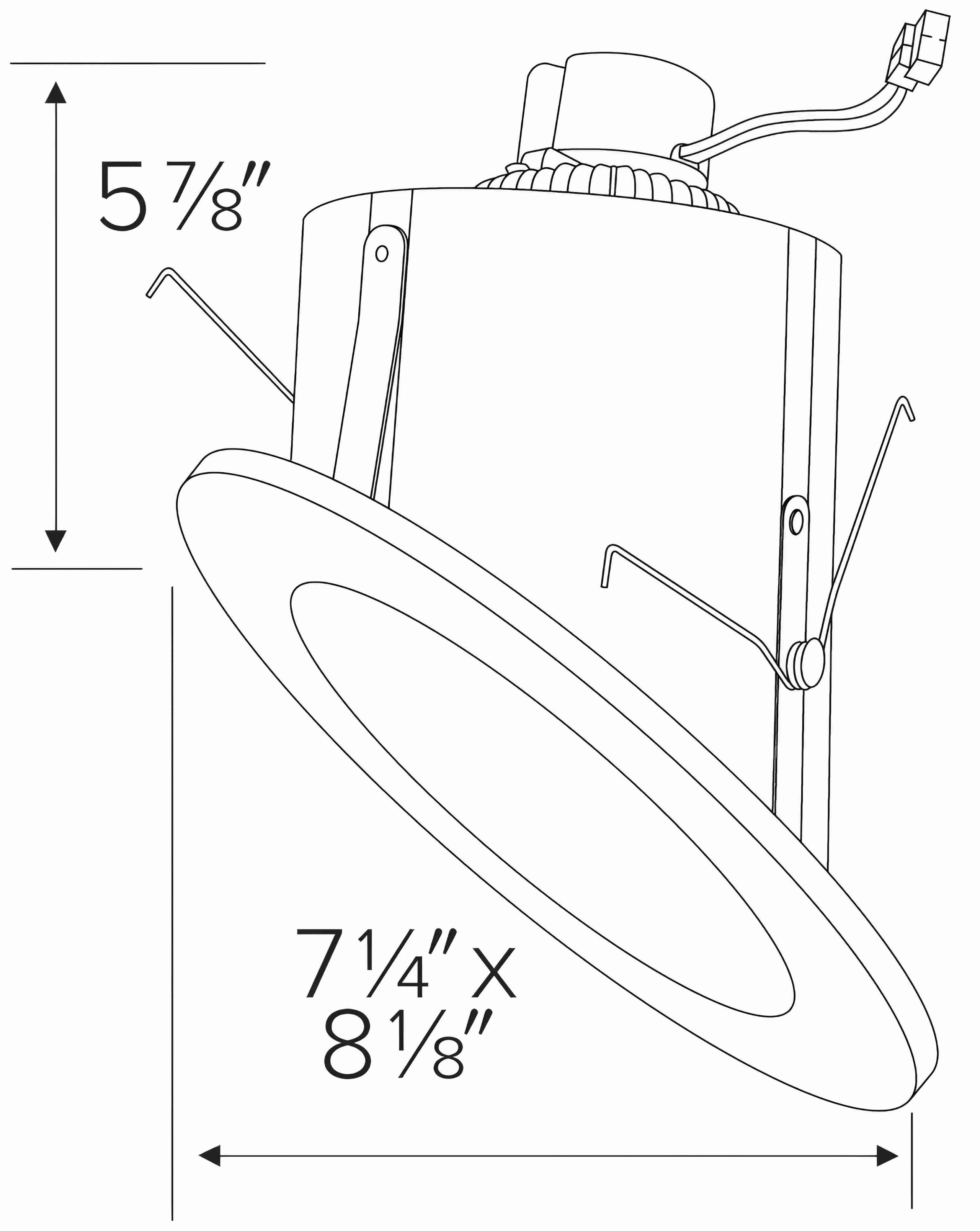 6" Elco Super Sloped Ceiling LED Reflector Inserts - Cans & Fans