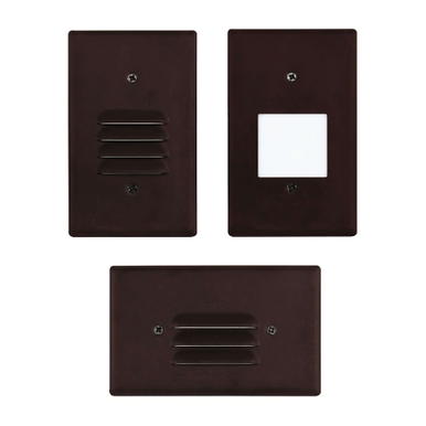 Envision Interchangeable 3 Face Plate LED Step Light