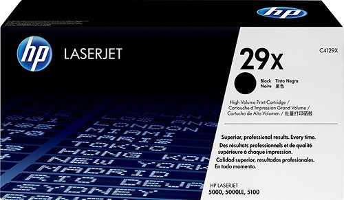 Genuine HP Brand 29X C4129X Black High-Yield Toner Cartridge - Blue Dot ...