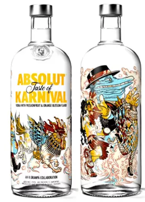 Absolut Vodka Limited Edition Karnival 2014 Edition (1L) - A1 Liquor