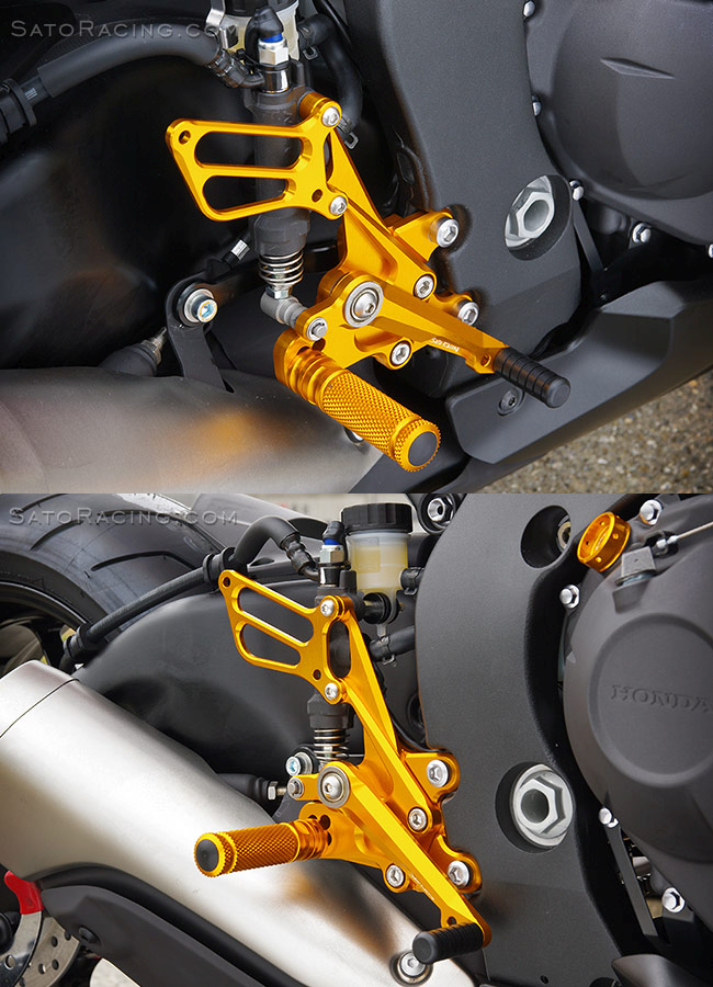 Sato Racing H-Cbr108Rs-Gd Gold Rearsets Rear Sets
