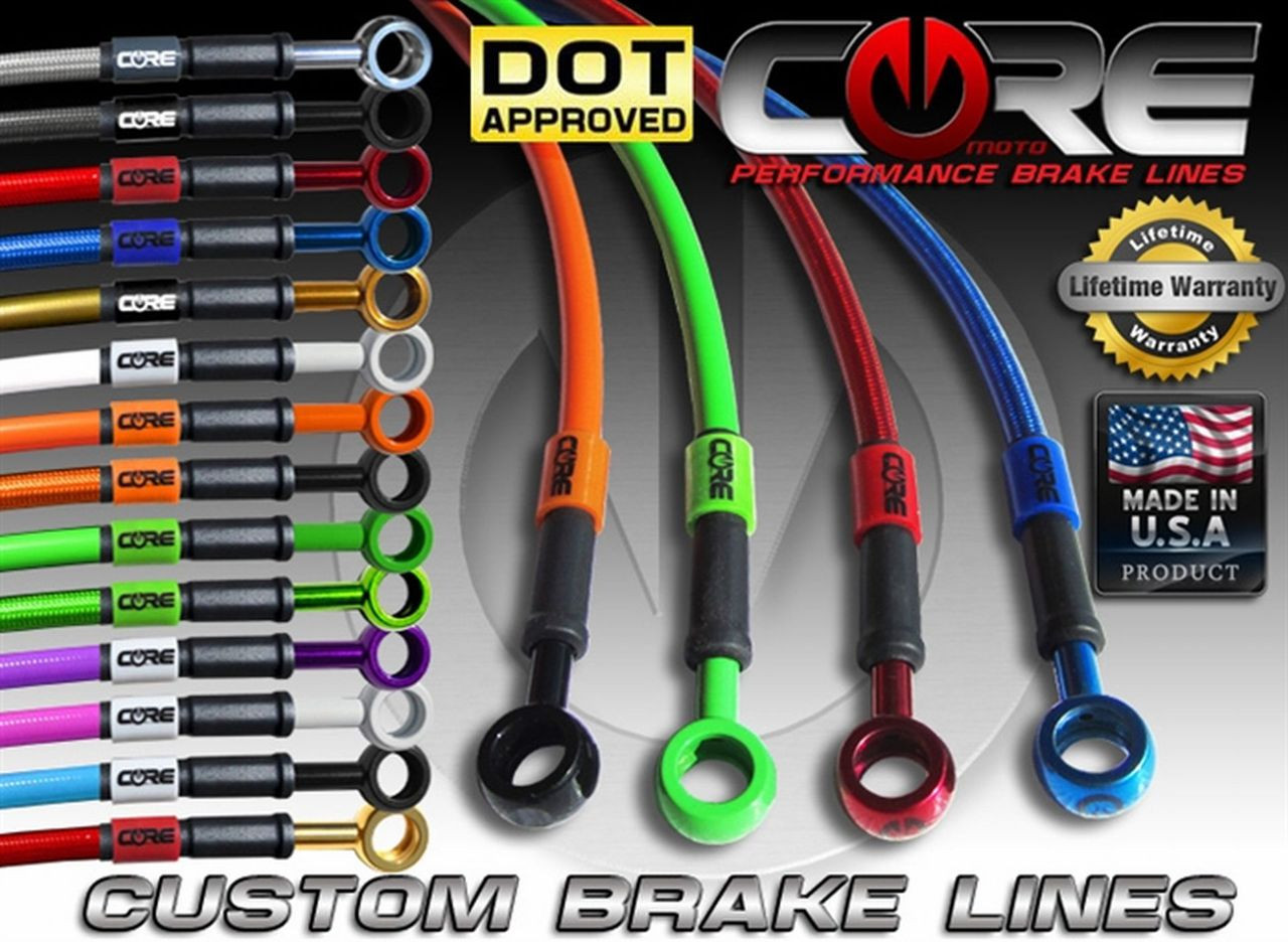 Core Moto Front And Rear Custom Brake Line Combo Non Abs Cbr1000Rr