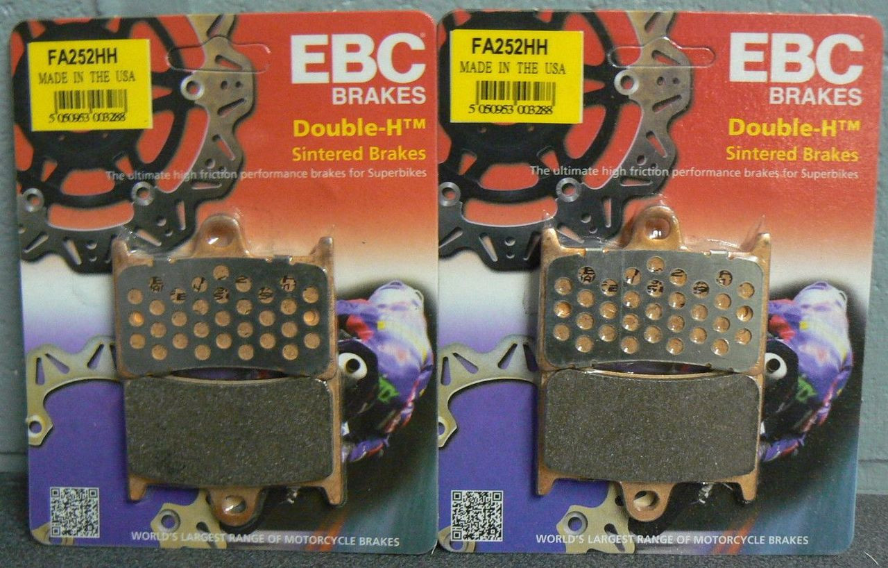 Ebc Fa252Hh Front 2 Sets & Rear Fa174Hh Brake Pads Hh Sintered Fz09 ...