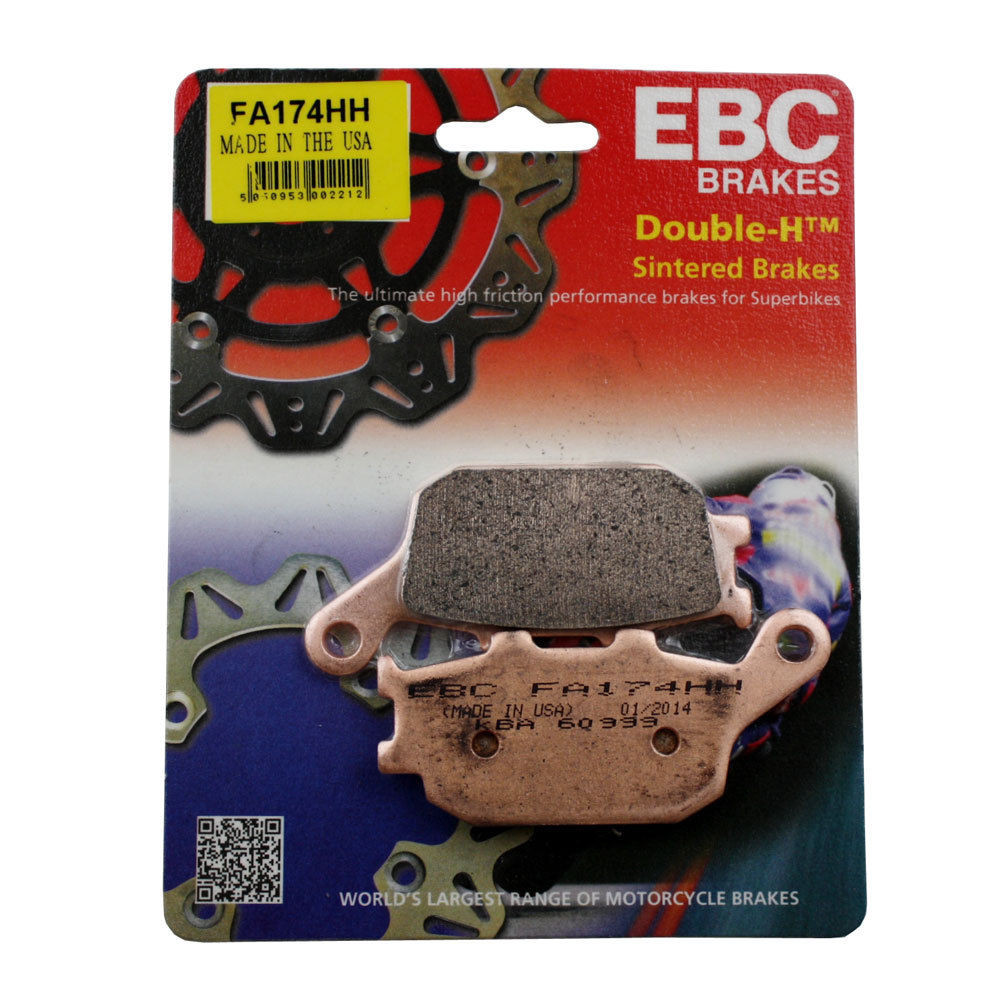 EBC FA252HH FRONT 2 SETS & REAR FA174HH BRAKE PADS HH SINTERED FZ09 ...