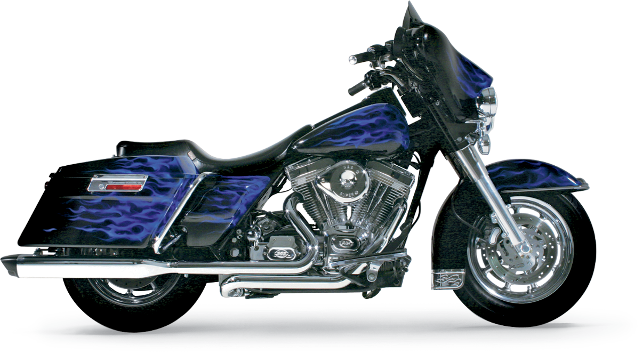 S&S 550-0004C Chrome Power Tune Dual Headers 09-16 Fl Touring Glide