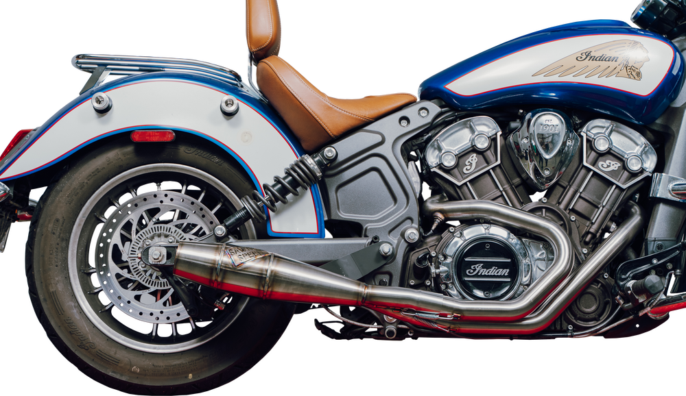 Sawicki Speed 930-01367 brushed mid length exhaust w cannon end cap ...