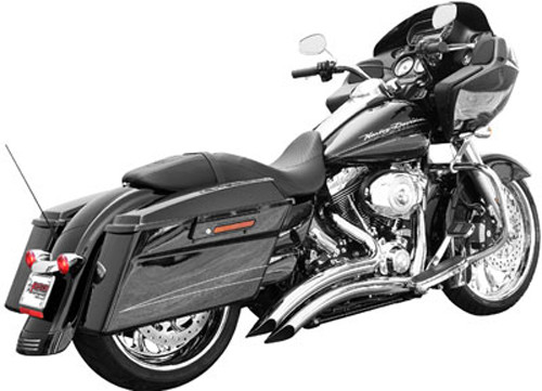 Freedom HD00228 Chrome Sharp Curve Radius Exhaust FL FLT 95-16