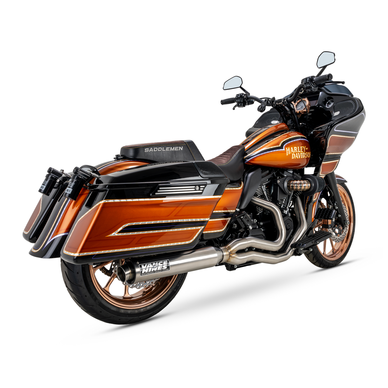 Vance & Hines 27345 Supersport 2-into-1 performance exhaust system M8 ...