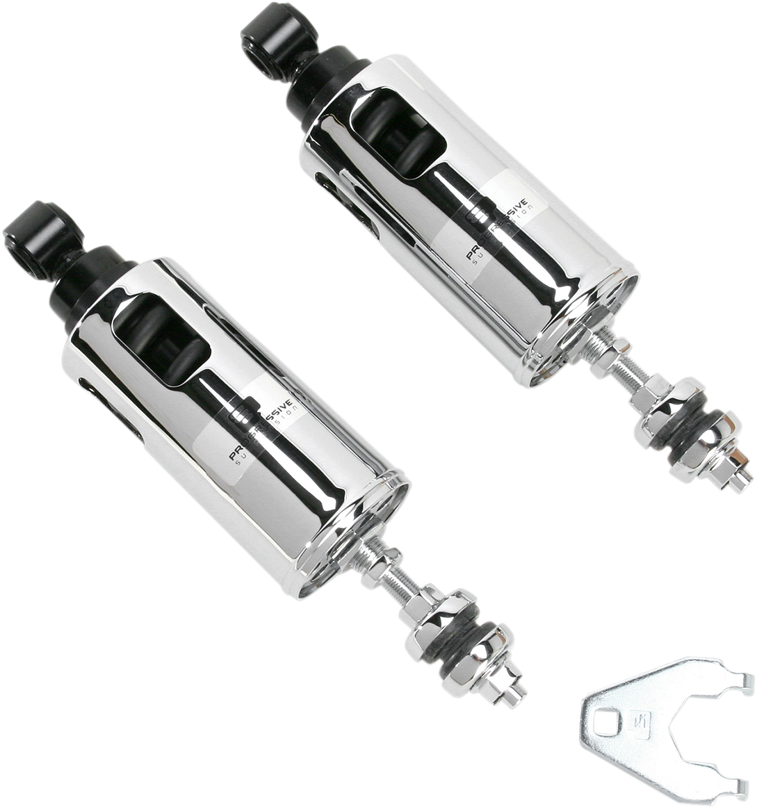 Progressive 422-4037C 422 Chrome Shocks Softail 2000-2017