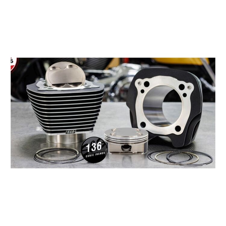 S&S 132 " / 136 " Big Bore Kit High Compression M8 17-25