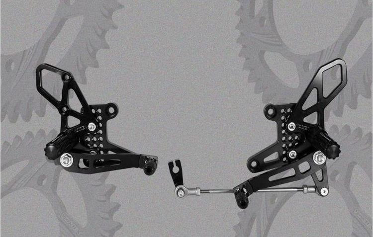 VORTEX V2 RACING RS203K REARSETS REAR SETS BLACK AL HONDA CBR250R ...