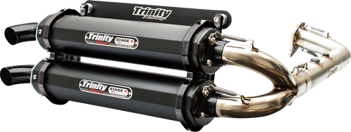 Trinity Racing Tr-4153D-C2 Stage 5 Dual Full Exhaust System Rzr Turbo