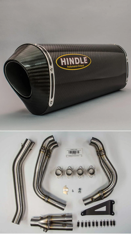HINDLE EVOLUTION CARBON FULL EXHAUST SYSTEM GSXR600 11-22 75-0258CC