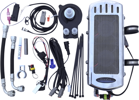 Ultracool SMS8-1C Chrome Oil Cooler Kit m8 Softail 18-24