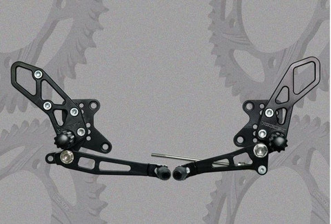 VORTEX V2 RACING RS424K REARSETS REAR SETS BLACK AL KAWASAKI NINJA 250R ...
