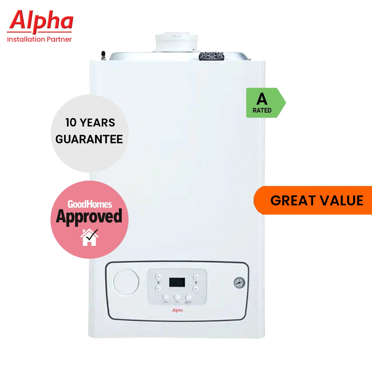 Alpha E-Tec 28kW Combi Boiler - WarmZilla®