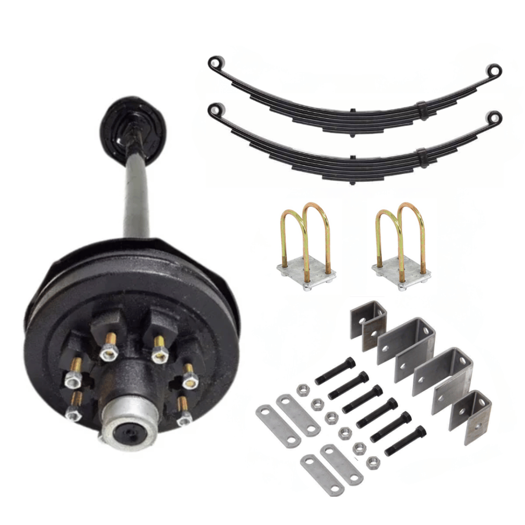 7K Single Axle Trailer Kits – Dexter 7000 lb Axle, Electric Brakes ...