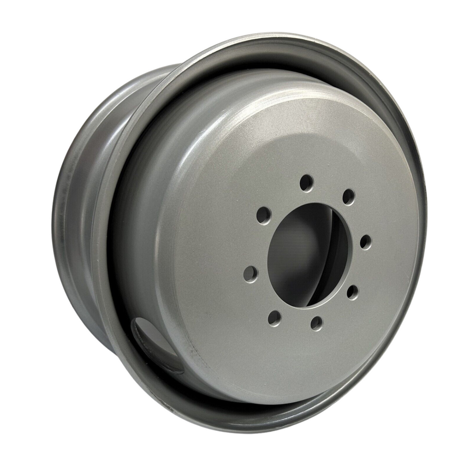 17.5" Black Solid Single Wheel 8x6.5" -.19 Offset - Trailer Parts Unlimited