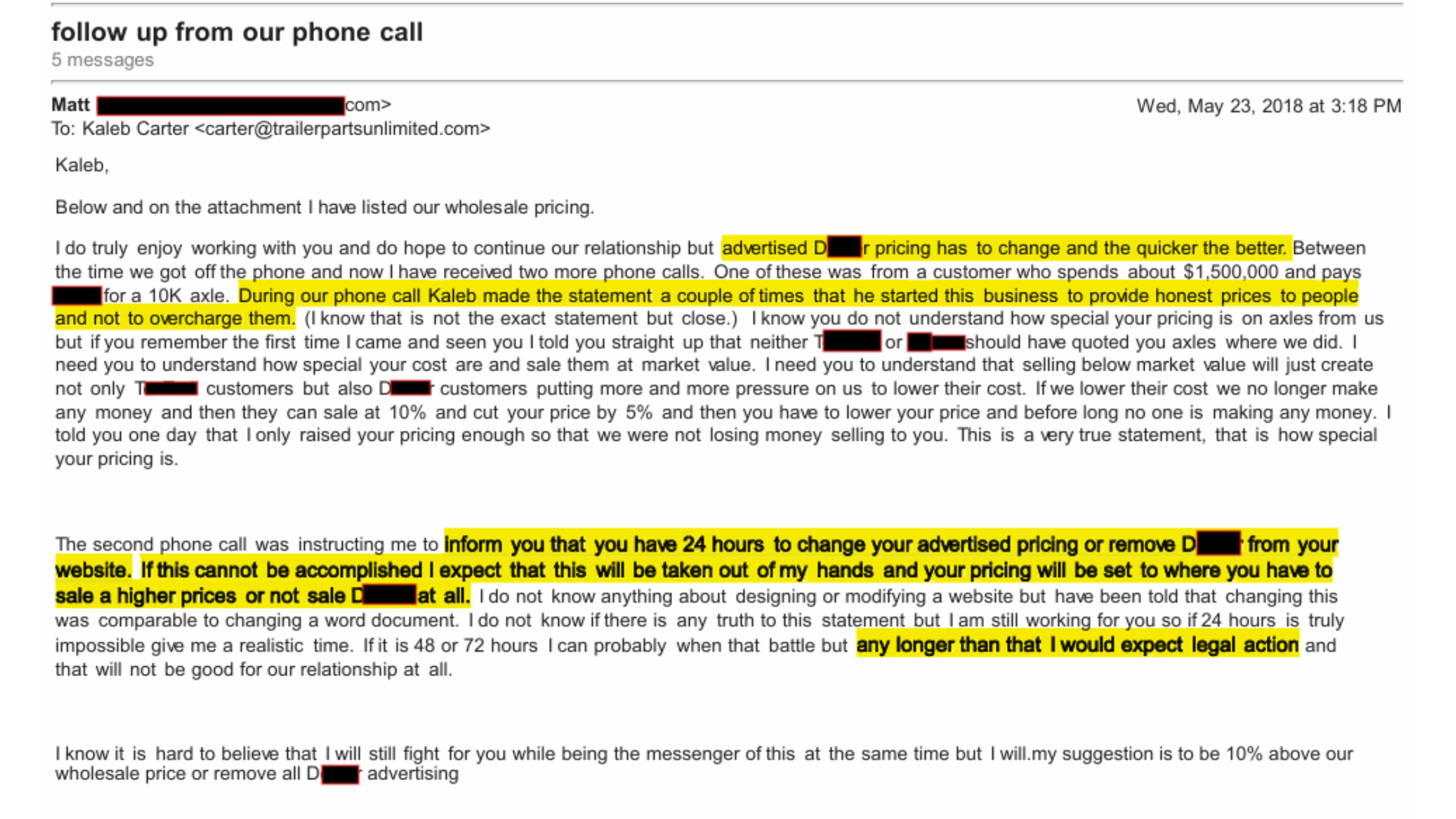 The Email That Started It All: Why I Built Carter Trailer Parts ...