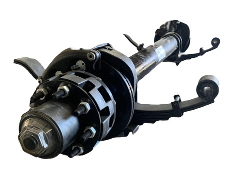 12k Dexter hydraulic disc brake axle 8x6.5" with springs attached