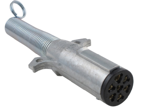 HD, 7-Pole Round Pin Connector w/Cable Guard