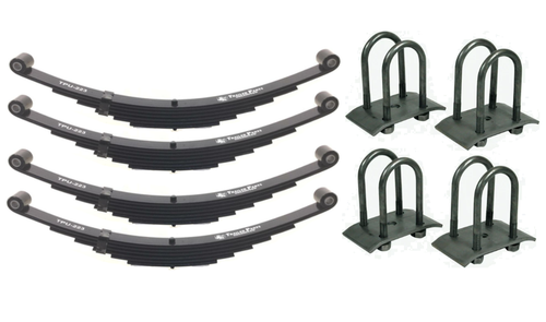 Tandem Trailer Double Eye Spring Suspension Kit for 3" Tube - 7,000 lbs ...